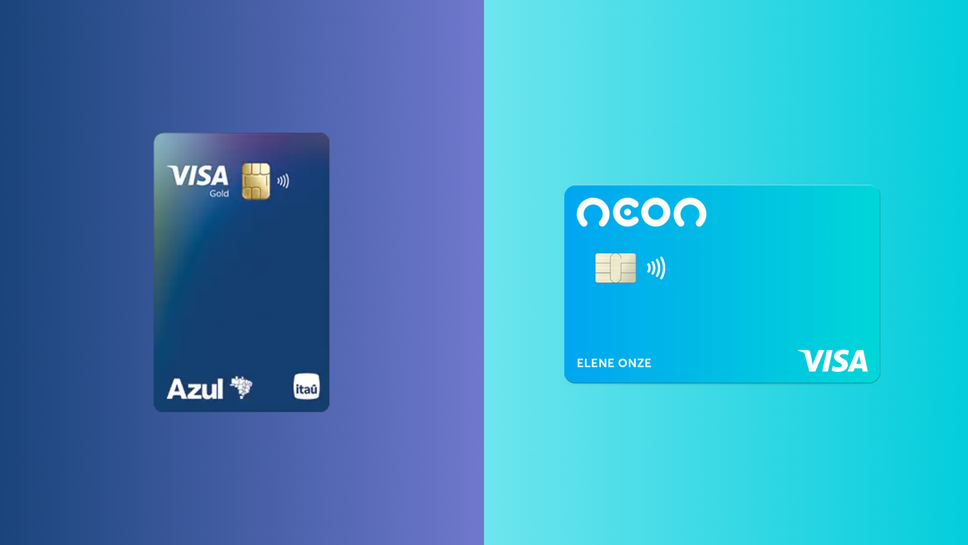 Azul Gold x Neon: qual cartão vale mais a pena em 2025?